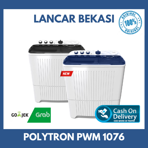 Jual Mesin Cuci Polytron PWM 1076 Twin Tub 10Kg | 2 Tabung - Garansi ...