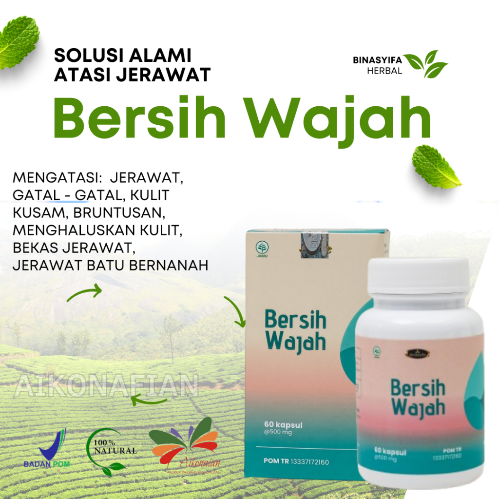Jual Bersih Wajah Obat Jerawat Herbal BPOM Halal Pembersih Wajah Kusam ...