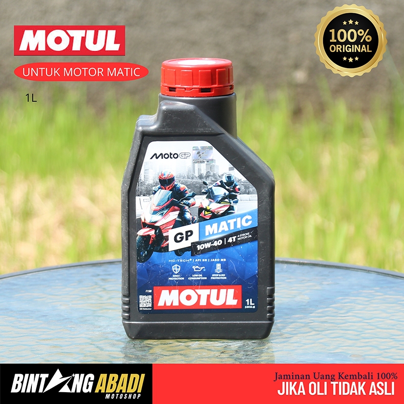 Jual Oli Motor Motul GP MATIC 4T 10W40 1L II ORIGINAL | Shopee Indonesia