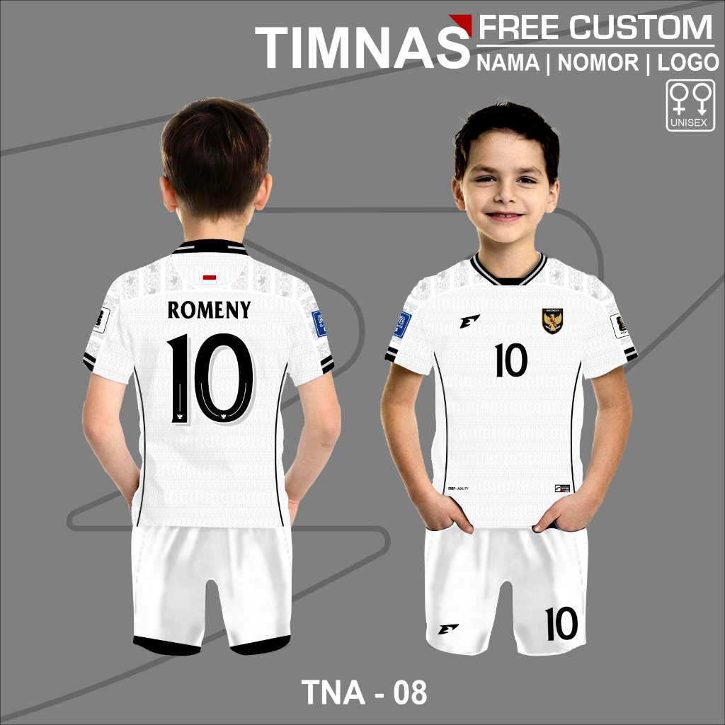 Jual Setelan Jersey Timnas anak away Terbaru 2025 baju sepak bola timnas indonesia kualifikasi ...
