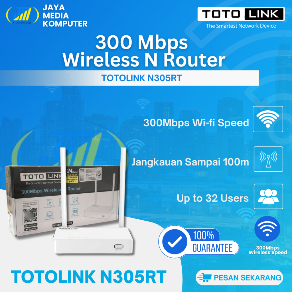 Jual Totolink N350RT Wireless Router 300Mbps Supported IPTV | Shopee ...
