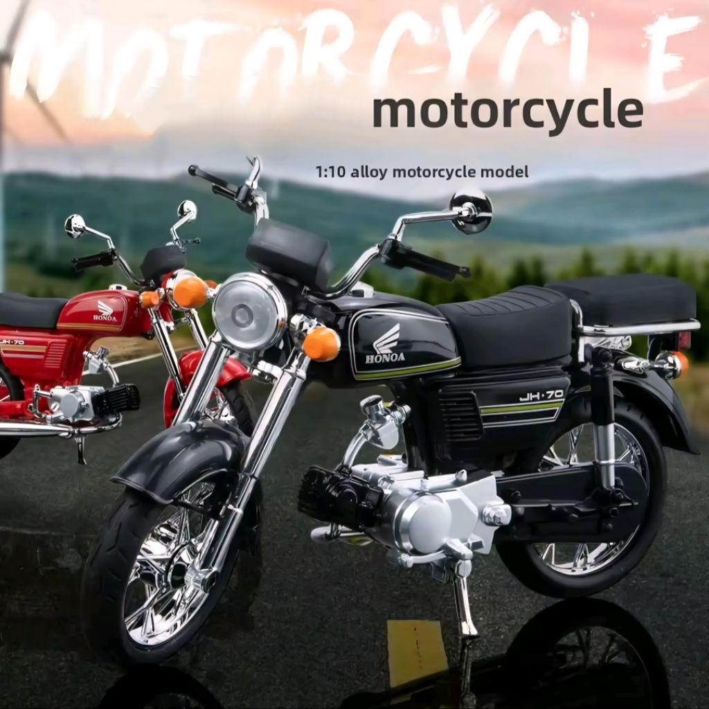 Jual Diecast miniatur Sepeda motor Klasik Model Honda Klasik Skala 1:10 ...