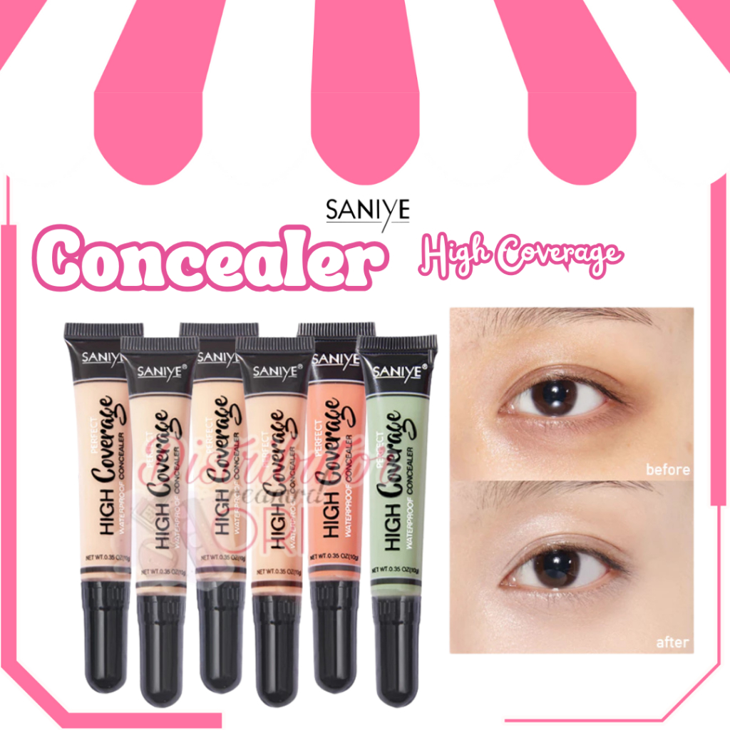 Jual SANIYE [BPOM] Concealer Orange dan Hijau Waterproof Wajah Full ...