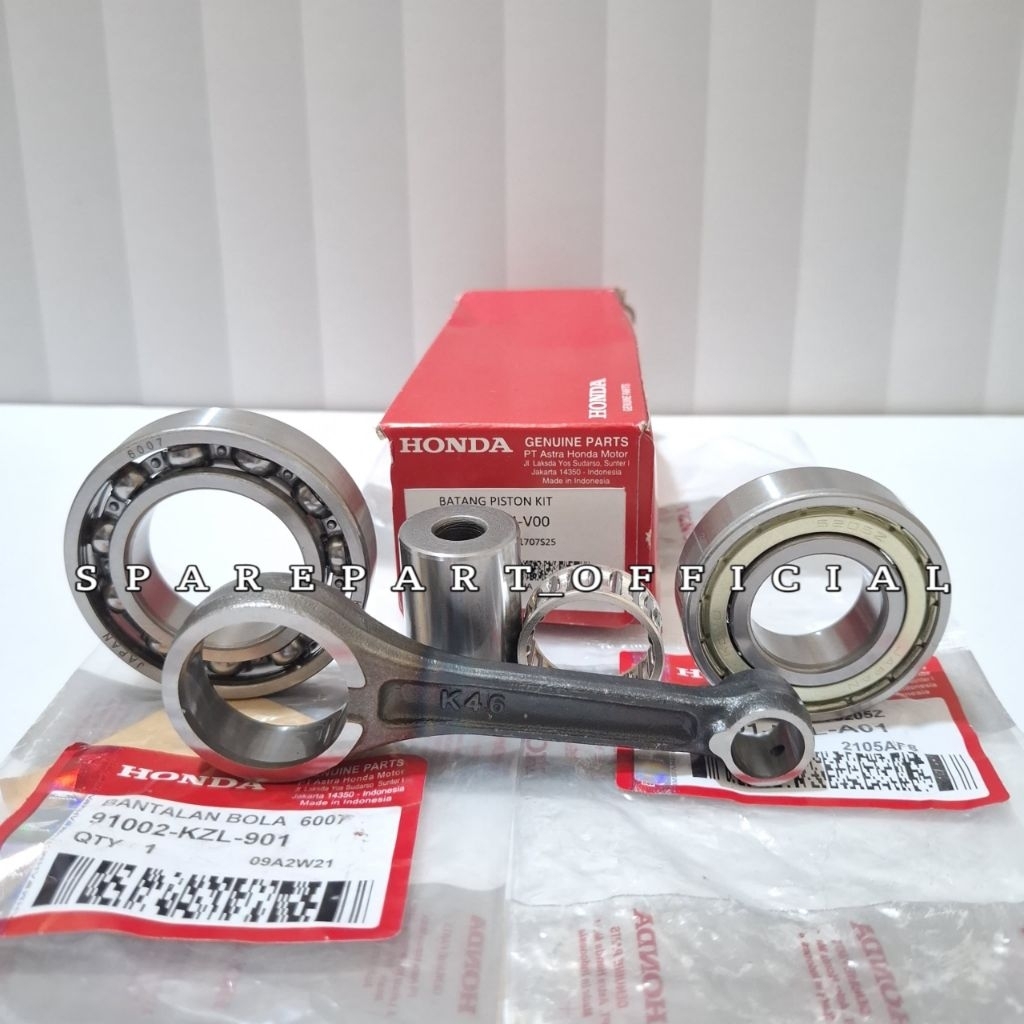 Jual 1Set Stang Seher (K44) Plus Bearing Kruk As 6007-6205 Honda Motor ...