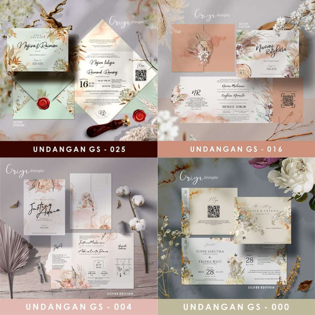Jual CETAK UNDANGAN PERNIKAHAN SIMPEL ELEGAN AESTETIC RUSTIC KHITANAN ...
