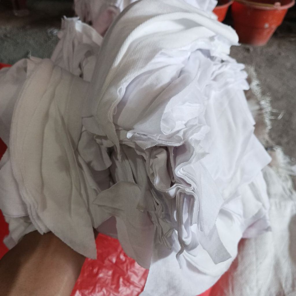 Jual Kain Majun Putih / Lap Warna Putih / Kain Lap Putih / Per 1 KG ...