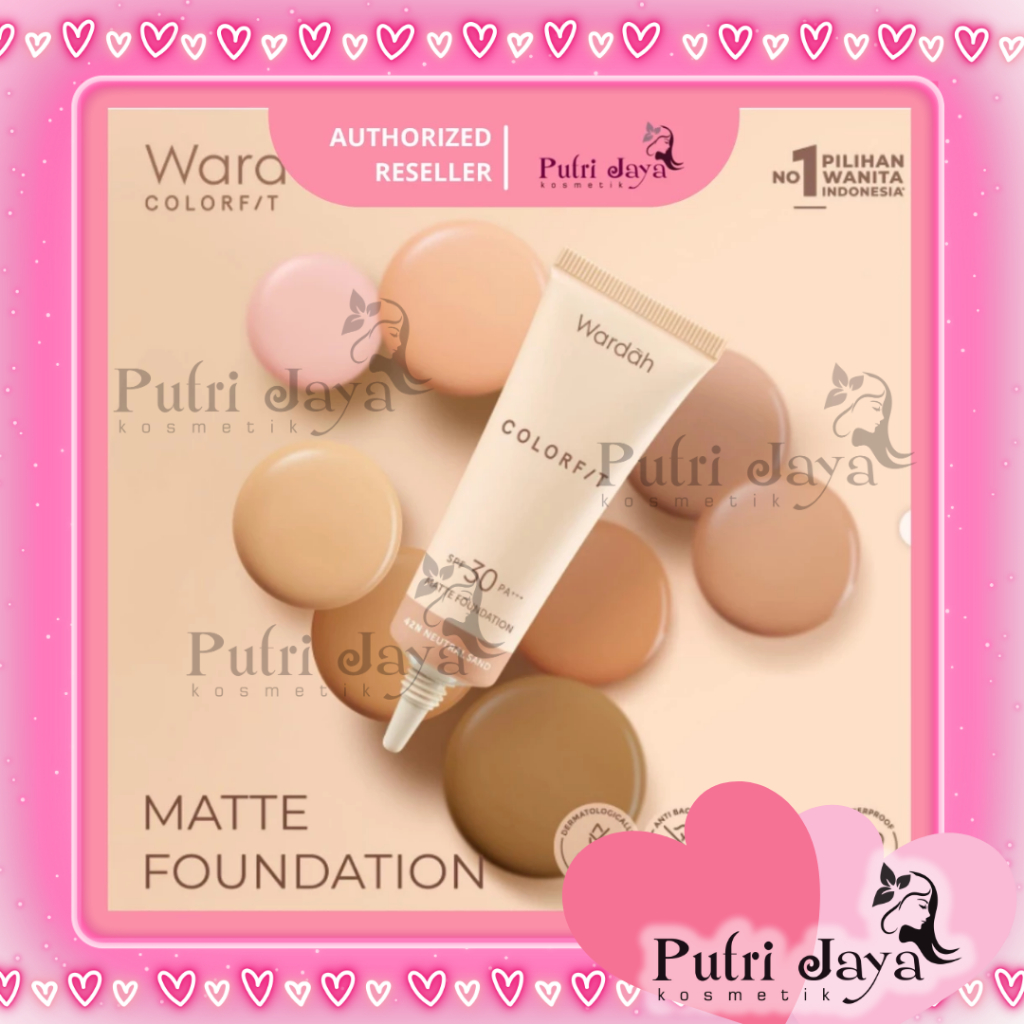 Jual WARDAH Colorfit Matte FOUNDATION SPF 30 | 25ml | Shopee Indonesia