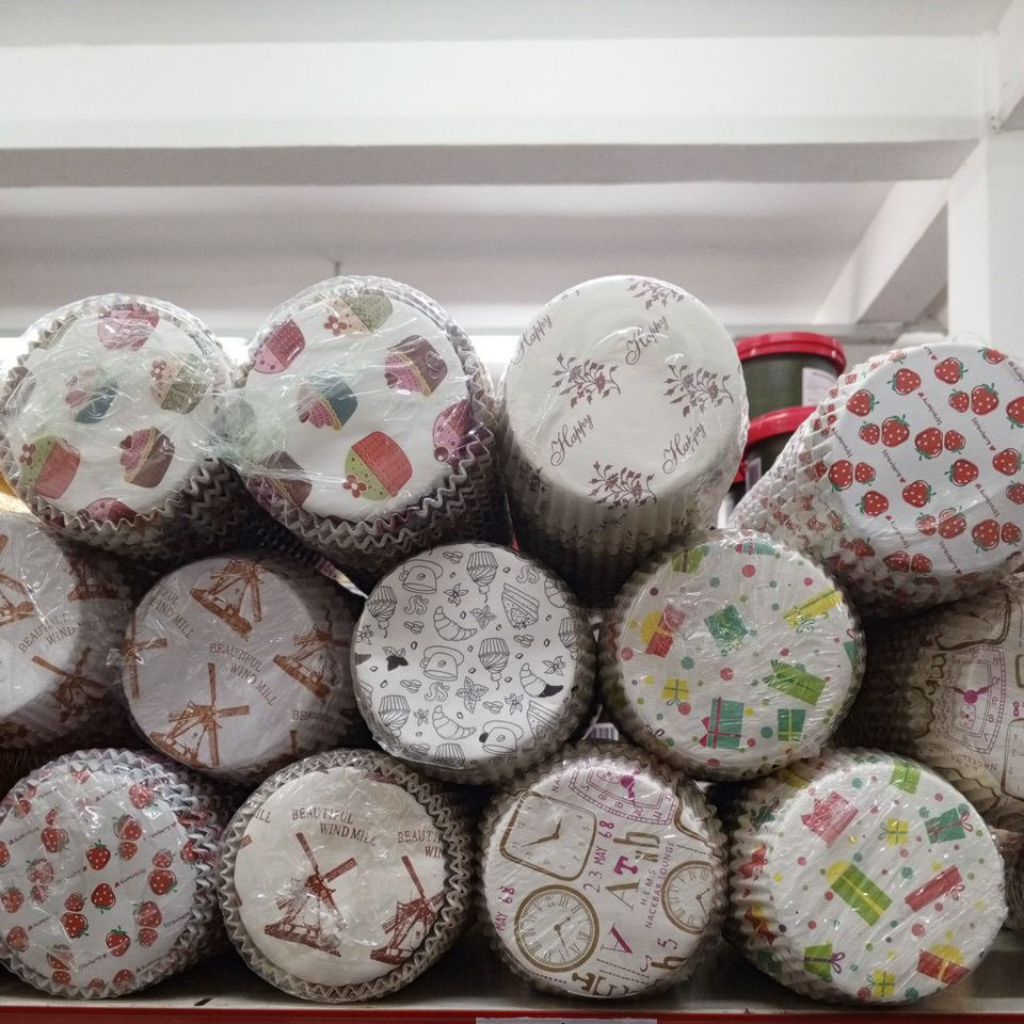 Jual Case roti Bulat uk 7cm isi 200pc/cup roti kertas Bulat size 7cm ...