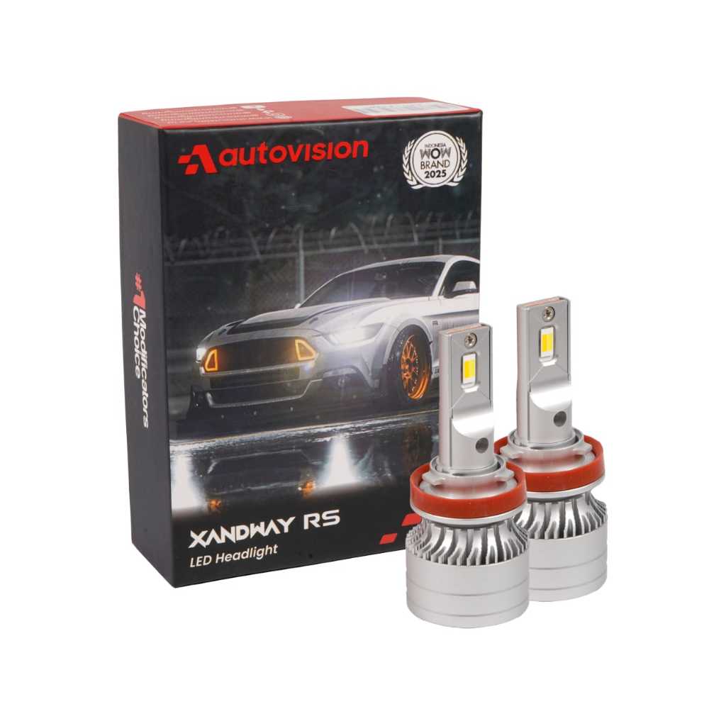 Jual Bohlam Lampu LED Mobil Autovision Xandway RS H11 12V 30W 3 Warna ...