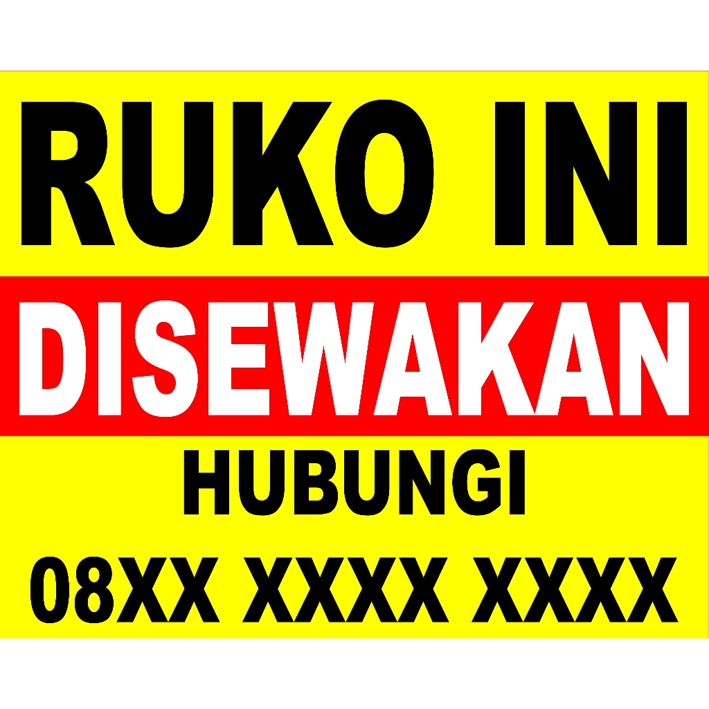 Jual Cetak Spanduk Rumah Dijual / Ruko Disewakan / Banner Rumah ...