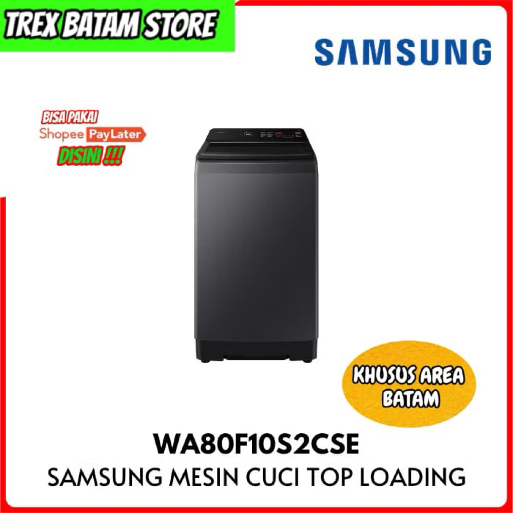 Jual MESIN CUCI SAMSUNG AUTO MATIC 10.5 KG TOP LOADING WA80F10S2CSE ...
