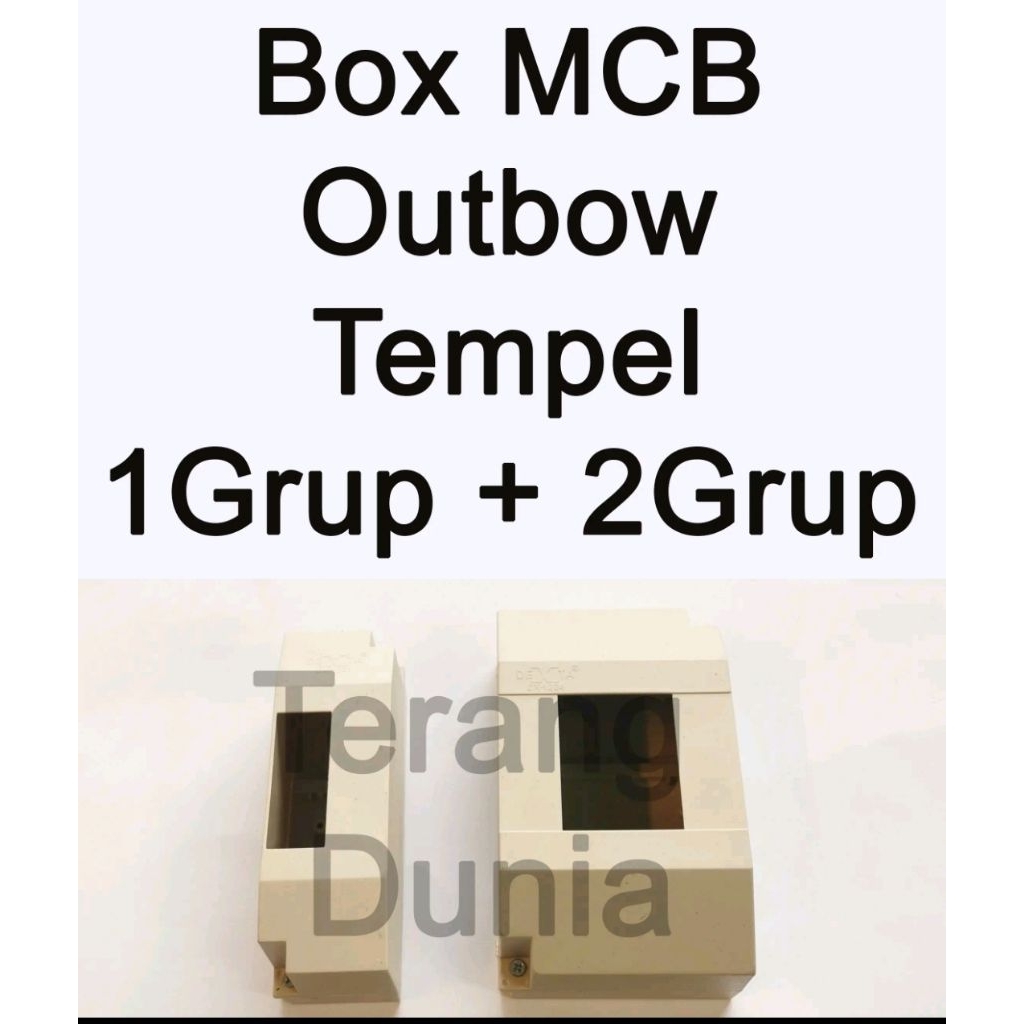 Jual Box MCB 1 Grup Outbow Box MCB Tempel Box MCB 2 Grup Outbow Box MCB ...