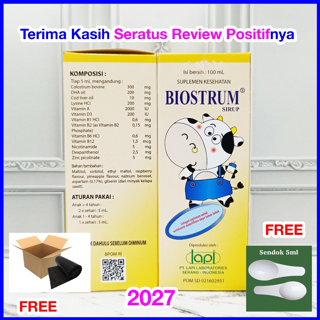 Jual BIOSTRUM SIRUP 100 ML Sirup Vitamin Meningkatkan Imunitas Menambah ...