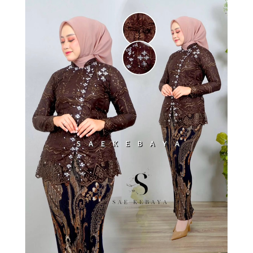 Jual Set Kebaya Janggan Modern - Kebaya Payet Modern - Set Kebaya Wisuda Modern - Kebaya Pesta ...