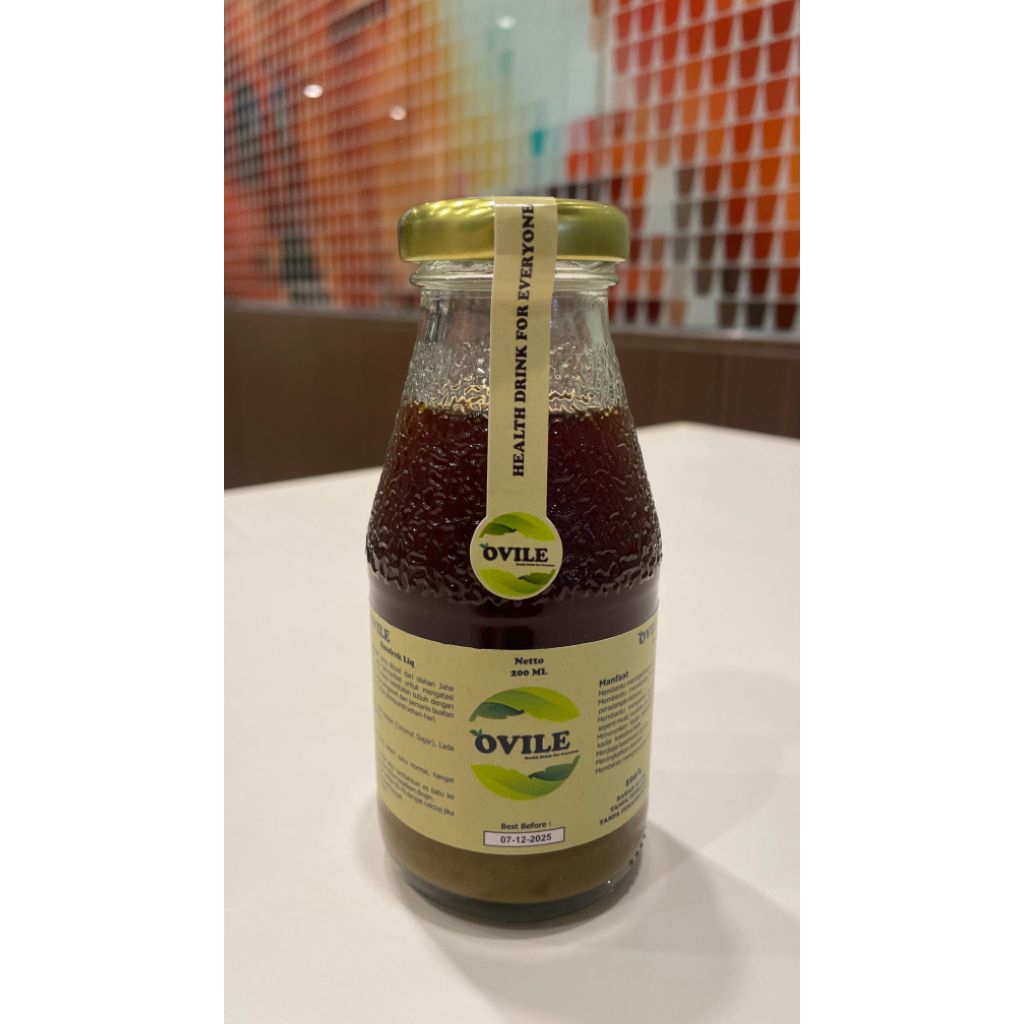 Jual OVILE Bandrek Liq Jahe Merah Kemasan Botol Kaca | Shopee Indonesia
