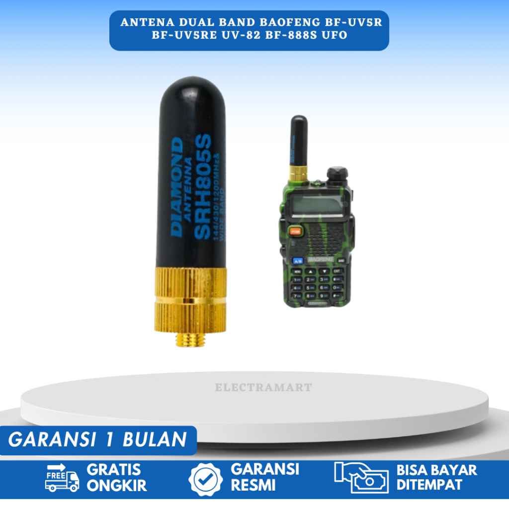 Jual DIAMOND Antena Dual Band Baofeng BF-UV5R BF-UV5RE UV-82 BF-888s UFO-1 - SRH805S | Shopee ...