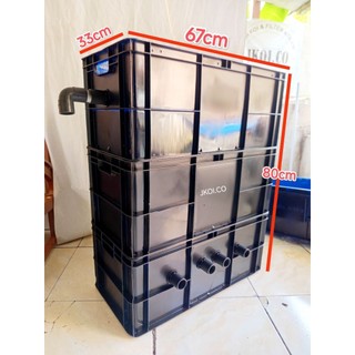 Jual TRICKLE BOX FILTER KOLAM IKAN KOI JUMBO BAKKI SHOWER TANPA MEDIA ...