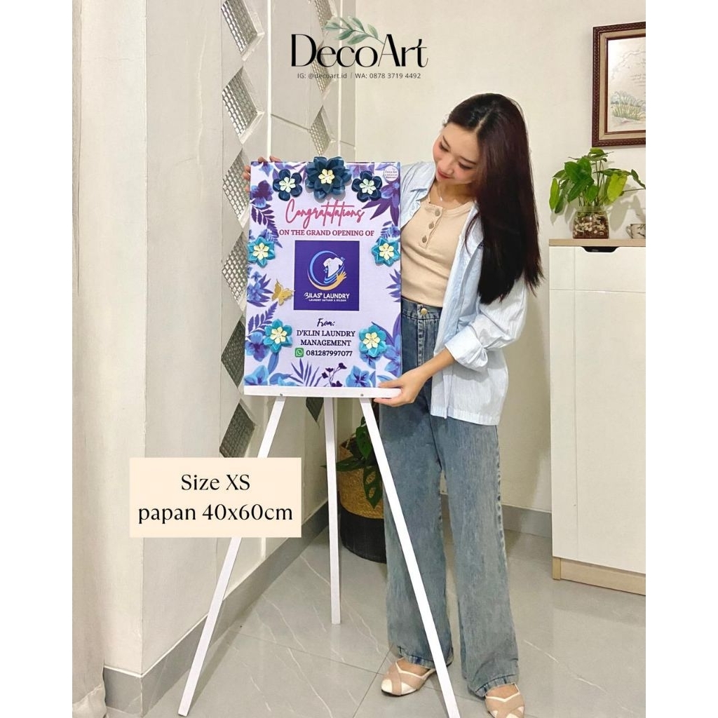 Jual DECO ART - Papan Bunga Kertas Custom Ucapan Selamat Wedding ...