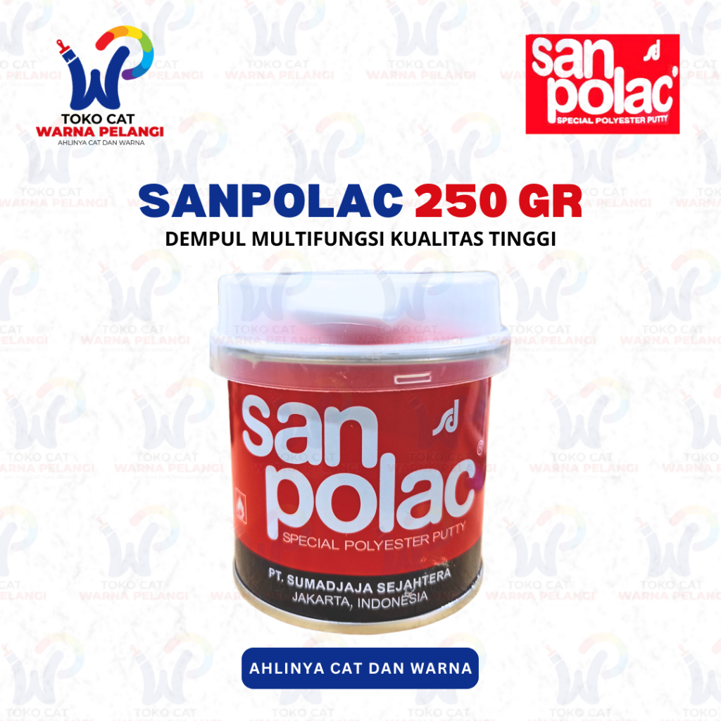Jual Dempul Serbaguna SANPOLAC 250 Gr | San Polac Multifungsi ...