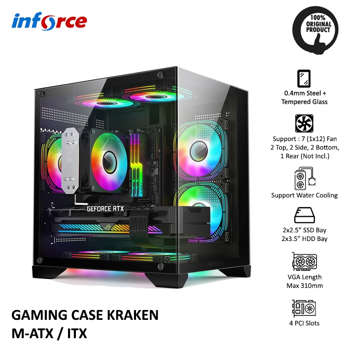 Jual INFORCE GAMING CASE KRAKEN | Shopee Indonesia