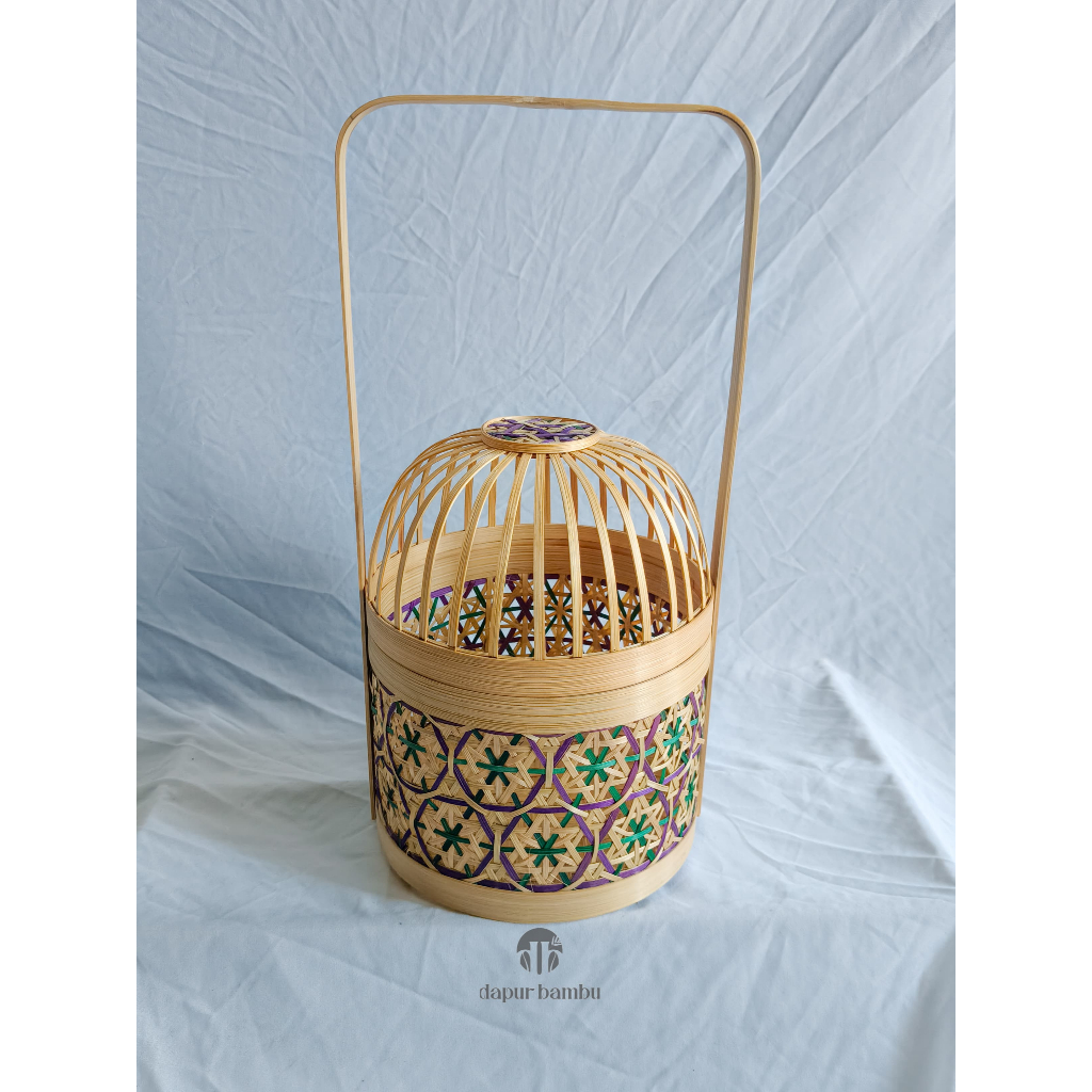 Jual Tabung Model Sangkar Burung Anyaman Truntum Bintang Warna D20 ...