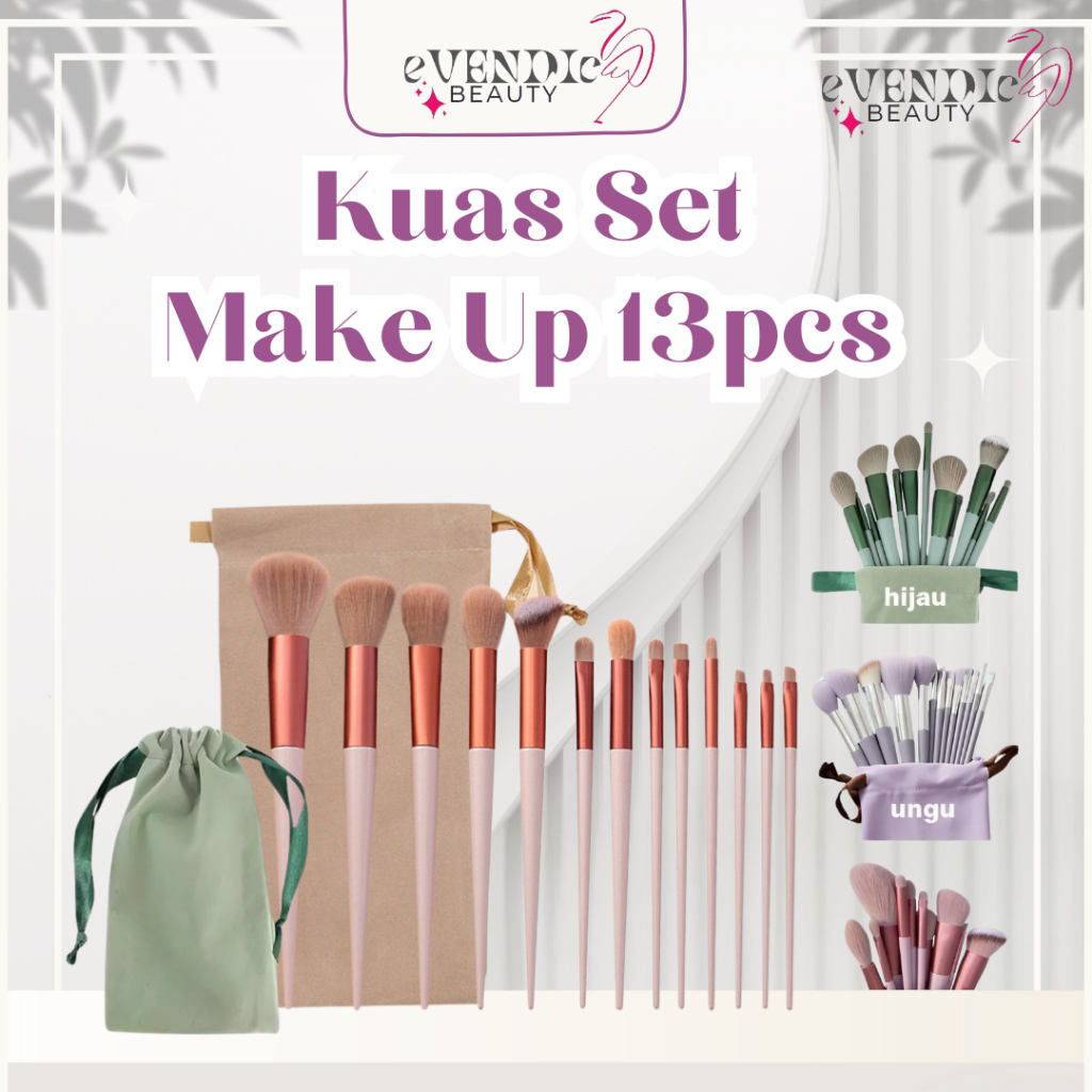 Jual ready Kuas Set Makeup 13pcs kosmetic Brush set [SET KUAS MAKE UP ...