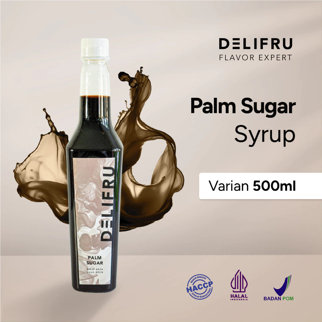 Jual Syrup PALM SUGAR Delifru | Sirup Gula Aren Cair Premium 500 ml ...