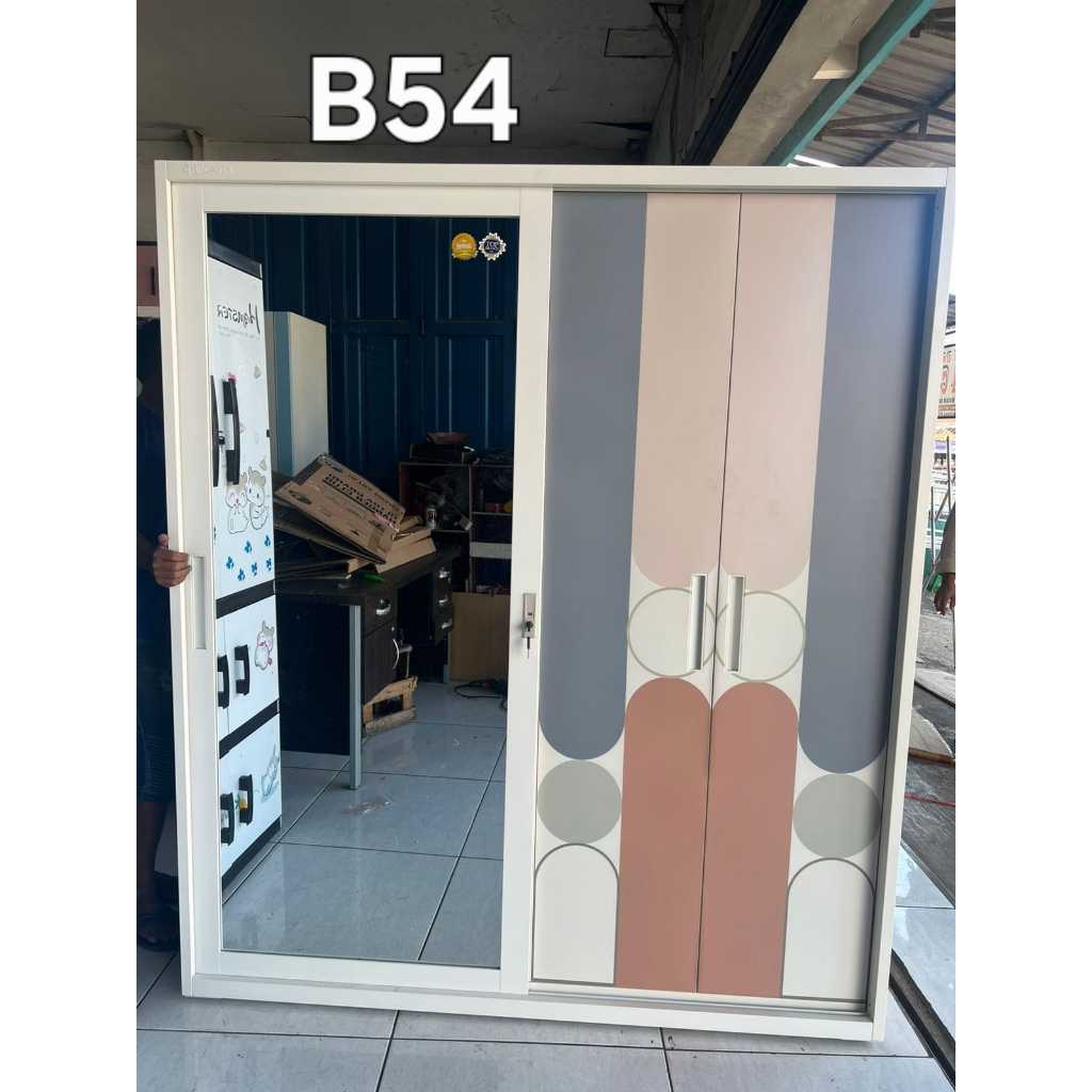 Jual Lemari Pakaian Besi Importa 2 Pintu Reguler + 1 Pintu Sliding ...
