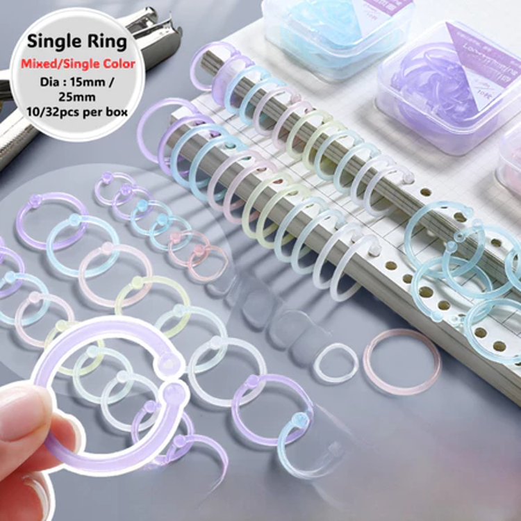 Jual LovelyCraftStore | 10pcs/32pcs ~ Mix Color Single Ring , Ring ...