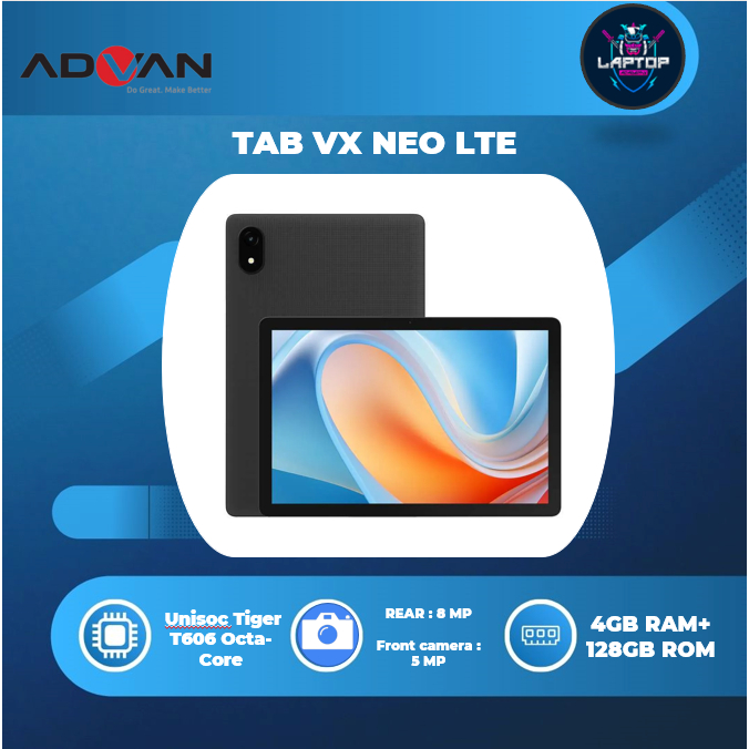 Jual ADVAN TAB VX NEO LTE 4GB 128GB BLACK | Shopee Indonesia