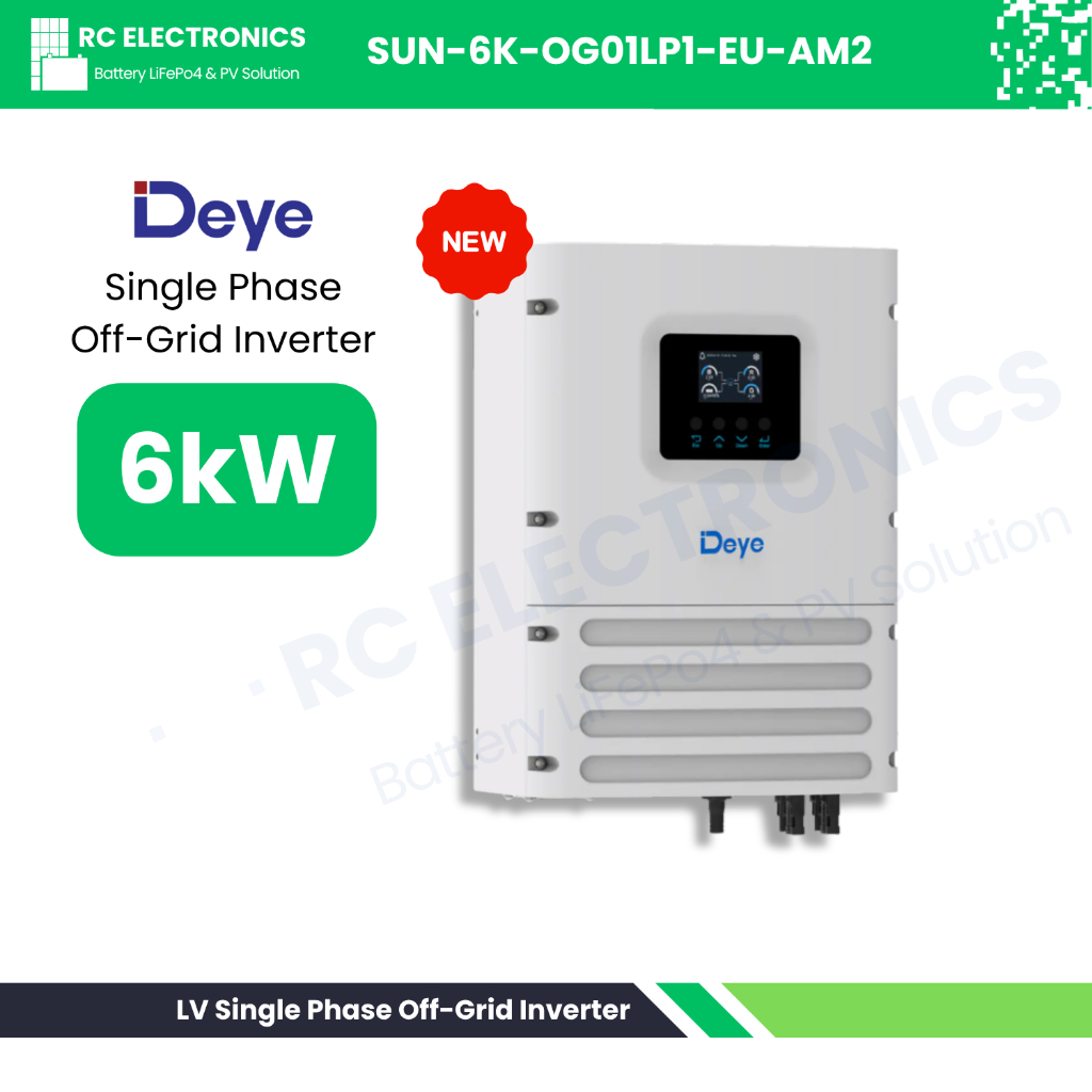 Jual Deye Off-Grid Inverter 6KW Single Phase | SUN-6K-OG01LP1-EU-AM2 | Shopee Indonesia