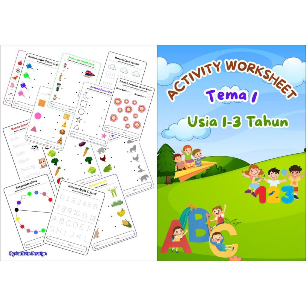 Jual WORKSHEET ANAK USIA 1 SAMPAI 3 TAHUN GRATIS ONGKIR COD LATIHAN ...