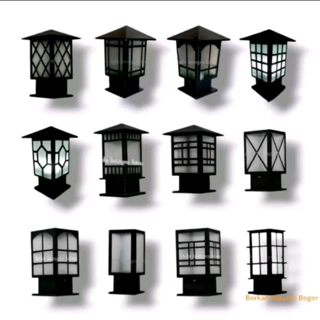 Jual Lampu Taman pilar pagar minimalis industrial modren | Shopee Indonesia