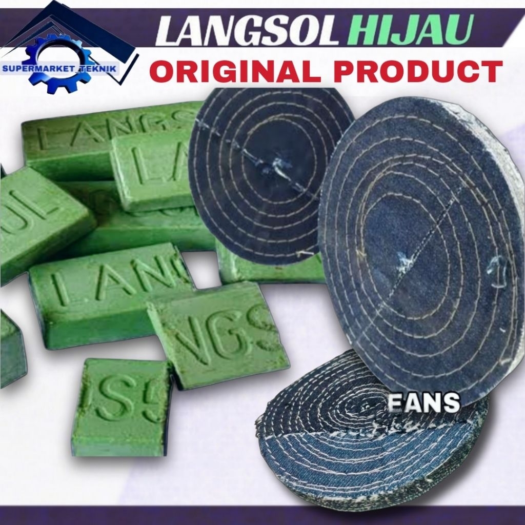 Jual BATU POLES LANGSOL / Watu Ijo / Kain Poles Jeans Stainless ...