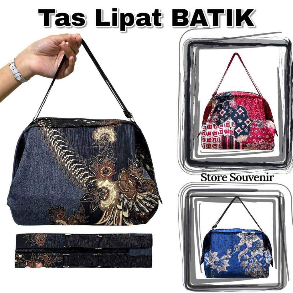 Jual Tas Lipat Batik Premium Tenteng Kantong Belanja Jinjing Hand Bag ...