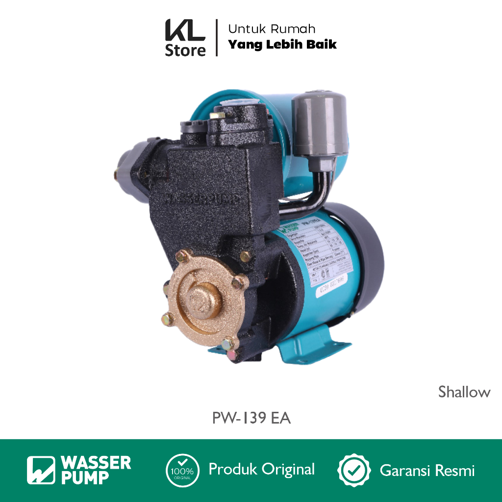 Jual WASSER POMPA SUMUR DANGKAL OTOMATIS PW-139EA / Pompa Air Rumah ...