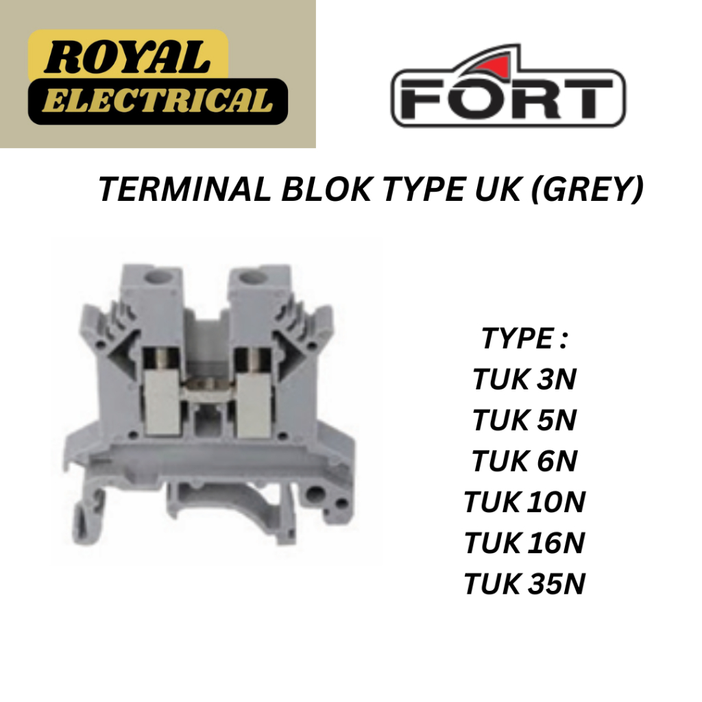 Jual FORT TERMINAL BLOCK TYPE UK (GREY) | Shopee Indonesia