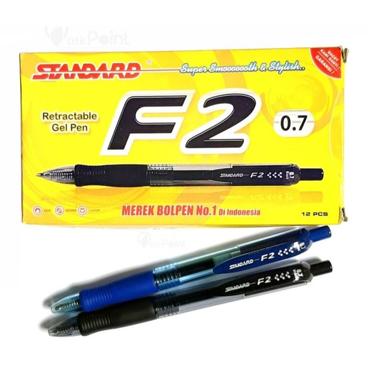Jual PULPEN GEL F2 0.7 mm STANDARD PEN Bolpen Ballpoint Pena / Satuan ...