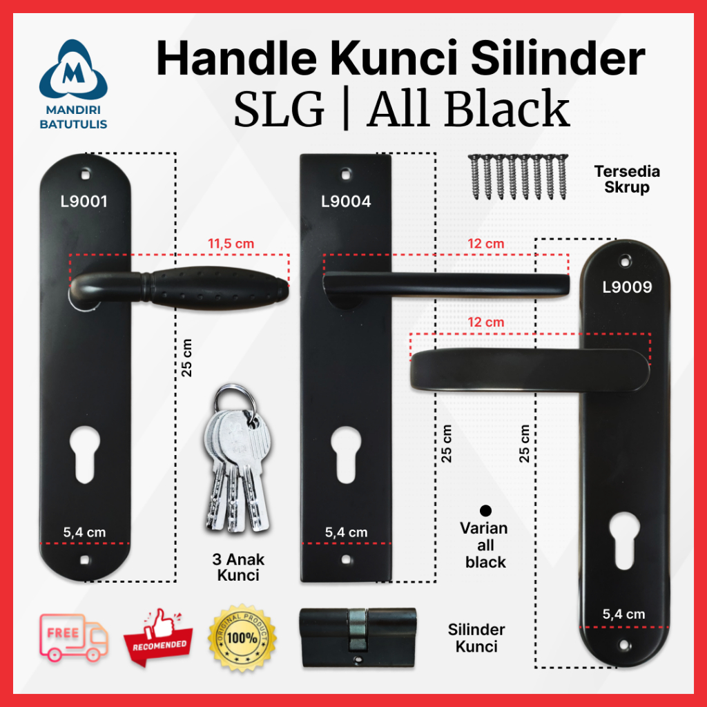 Jual Konci pintu SLG L9001 L9004 L9009 komplit / Handle Pintu gagang ...