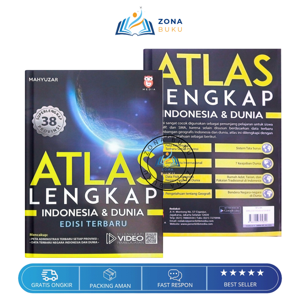 Jual Atlas Lengkap Indonesia dan Dunia Edisi Update Bumi Nusantara ...