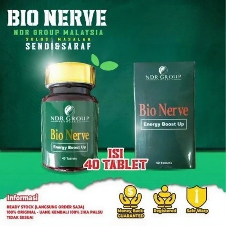 Jual BIO NERVE NDR MALAYSIA ORIGINAL ISI 40/BOTOL | Shopee Indonesia