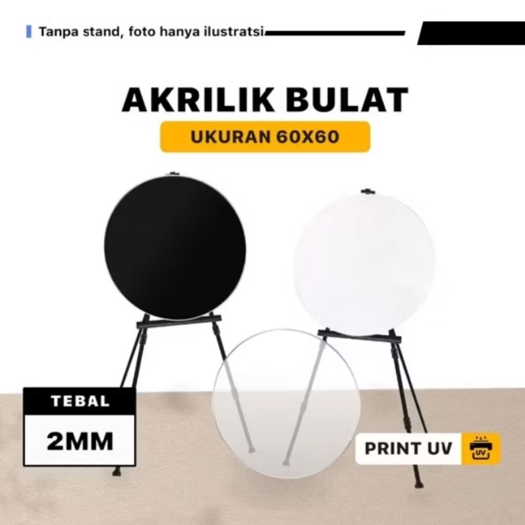 Jual Akrilik Bulat Diameter 60cm ketebalan 2mm | Shopee Indonesia