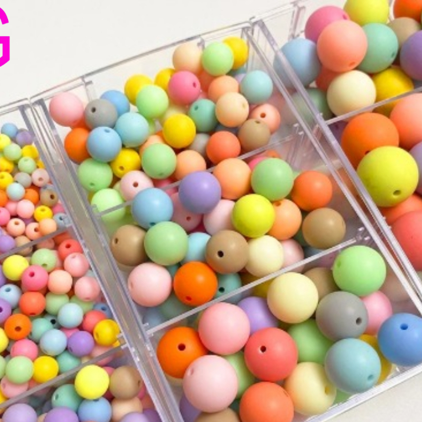 Jual 25gr Monte Bulat Pastel 6mm 8mm 10mm Manik Bulat pastel Monte Susu ...