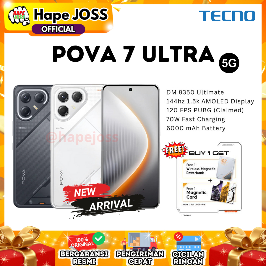 Jual Tecno Pova 7 Ultra 5G 12/256GB NFC [ Free Wireless Powerbank ...