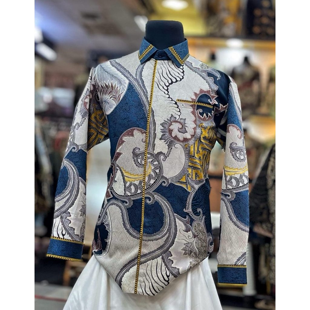 Jual Batik Pria exclusive premium smock sutra ATBM india terbaru ...