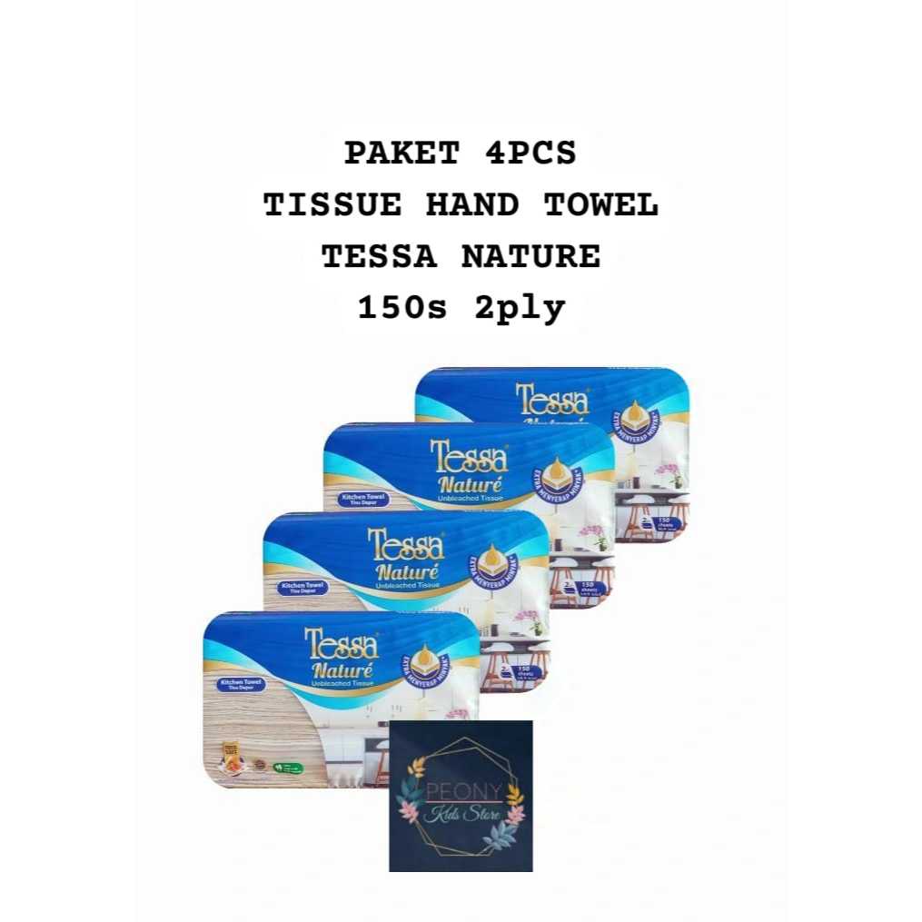 Jual 4 PCS Tissue Tessa Hand Towel nature /Tisu dapur Pengesat 150 ...