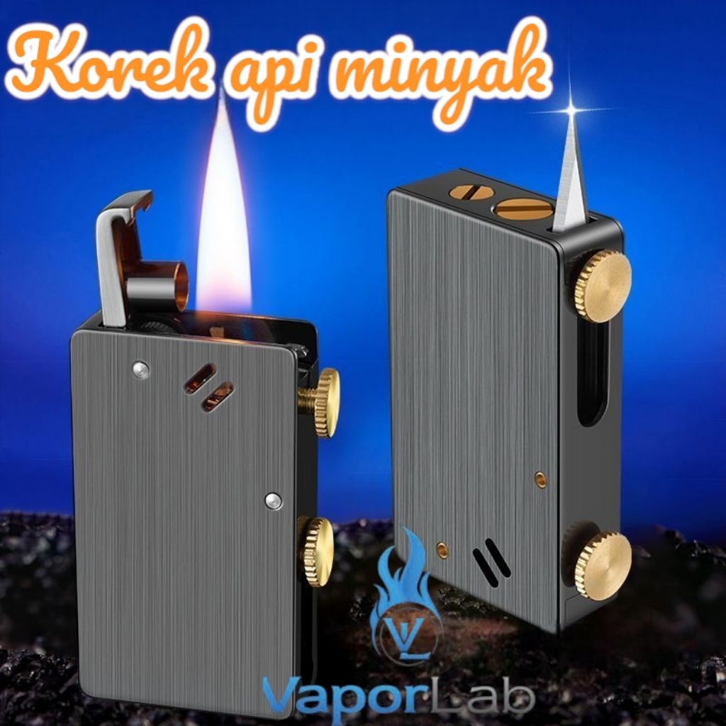 Jual korek api klasik vintage sumbu minyak kerosene oil lighter dengan ...