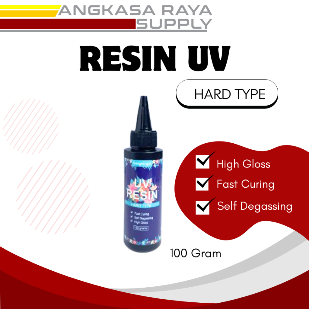 Jual Resin UV Bening Glossy 100gram/ Resin Murah/ Resin Hard Type/Resin ...