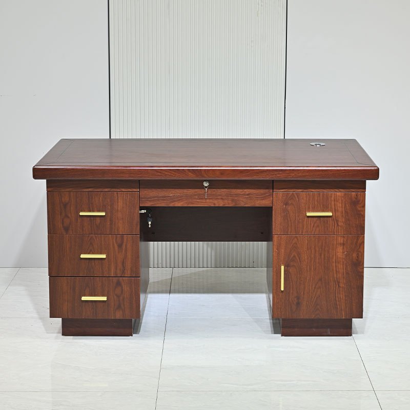 Jual Meja Kantor Multifungsi/Meja Kerja 5 Laci/Meja Bos Mewah/Meja ...