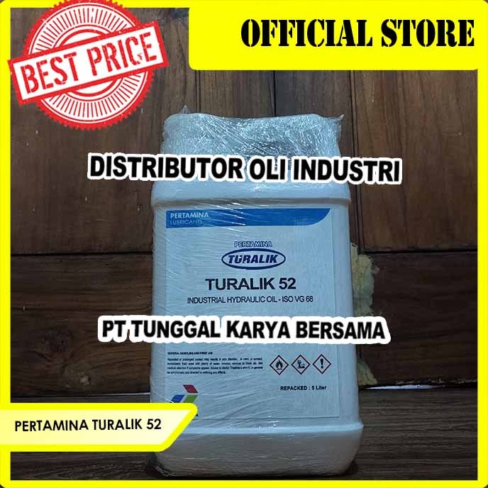Jual PERTAMINA TURALIK 52 ( Oli Hidrolik Industri - ISO VG 68 ...